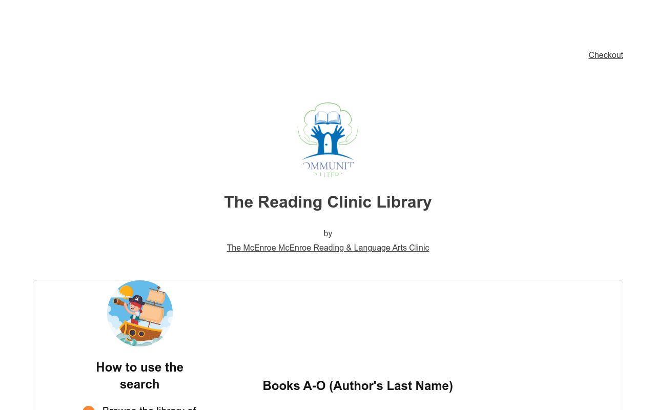 Reading Clinic Library Books